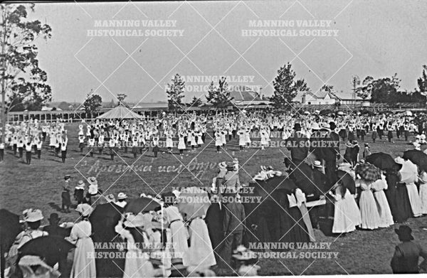Children-performing-drills at Show - Wingham Museum