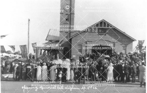Opening-of-Wingham-Memorial-Hall - Wingham Museum